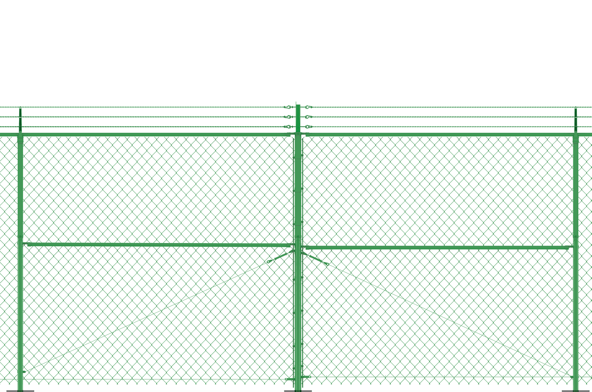 Aramco Type 2 Chain Link Fence in Saudi Arabia
